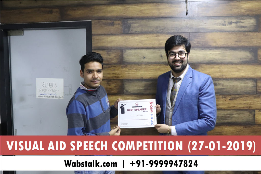 Visual Aid Speech Competition Held On (27-01-2019)